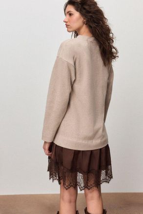 Next 2-in-1-Kleid 2-in-1 Pullover-Spitzerock mit weichem Griff (1-tlg)