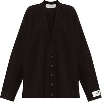 Golden Goose Cardigan en laine effet Casentino - Femme - Pulls - Brun - Taille: 38 FR