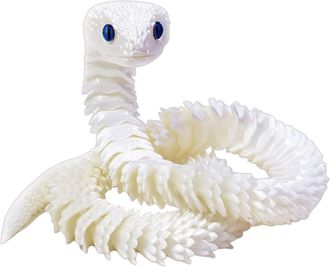 Generic Realistische 3D-gedruckte Schlange - 2,5 Fu&szlig; gro&szlig;es, bewegliches Fidget-Spielzeug, Simulationshandwerksornamente | Schlangen-Schreibtischdekoration, S