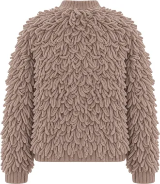 Liu Jo Fur-Knit Jacket - Beige