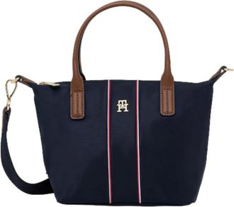 Tommy Hilfiger Femme, Sacs, Bleu, Taille: ONE Size Corporate TH Monogram Crossbody Tote Bag