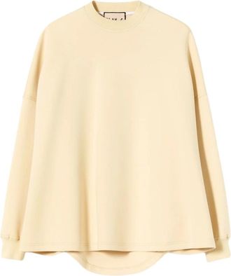 Plan C Plan C, Femme, Sweatshirts et sweats &agrave; capuche, Beige, Taille: 36 FR Pull Cocoon Shape