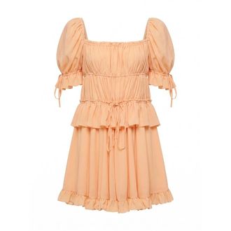 Chlo&eacute; Kurzes Seidenkleid - - Dresses - Damen - Rosa - XS