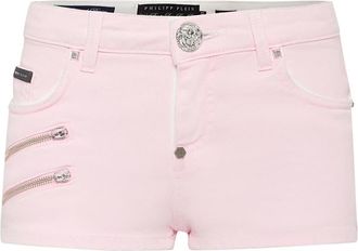 Philipp Plein Femme, Shorts, Rose, Taille: W27 Denim Hot Pants Biker