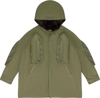 Who Decides War by Ev Bravado parka à poche à rabat - Vert