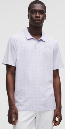lululemon Polo sport à manches courtes avec logo pour Hommes - Blanc/Violet/É - Taille 2XL