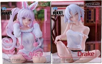 Generic Nikke G&ouml;ttin des Sieges Yumemirize Figur Statue Alice & Drake 2er Set Japanisch