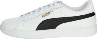 Puma Puma Smash 3.0 L Unisex Sneaker, White Black Gold, 42.5 EU