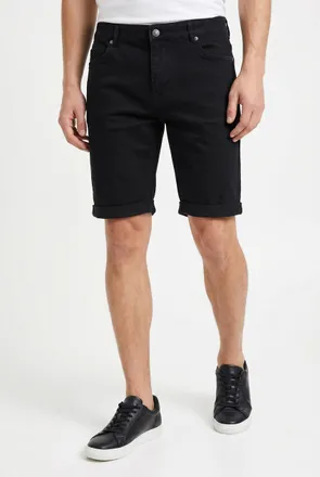 Only & Sons Shorts ONLY & SONS ONSPLY BOX GUA DNM SHORTS OTL, Herren, Gr. XXL, N-Gr, schwarz, Web, Obermaterial: 64% Baumwolle, 31% Polyester, 3% Viskose, 2% Elas