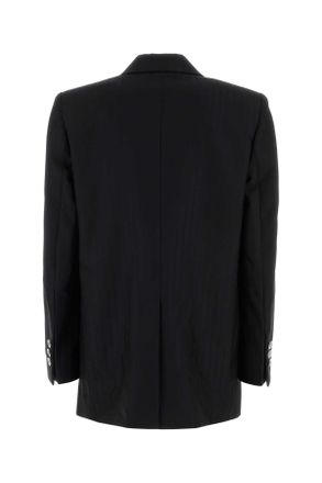 Versace Womens Black Wool Blazer Giacche E Gilet Jacket