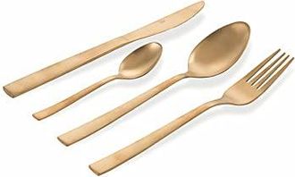 Villa D'Este Home Tivoli Modernes Besteck-Set, 24-teilig, aus poliertem Stahl