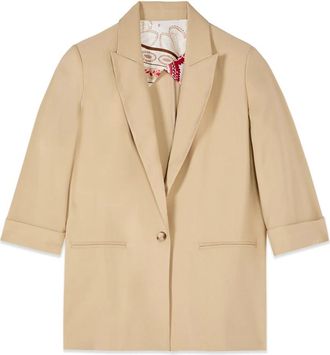 Oltre Femme, Vestes, Beige, Taille: 50 FR Viscose Blend Blazer