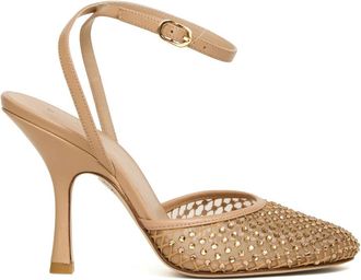 Stuart Weitzman Femme, Chaussures, Rose, Taille: 40 EU Sandalo Rete Strass