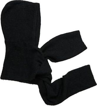 Object Scarf Knit Balaclava Objmilu Écharpe en Tricot Cagoule Rep, Noir, Taille Unique Femmes