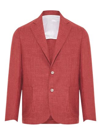 Barba Einreihiges Sakko - Rot