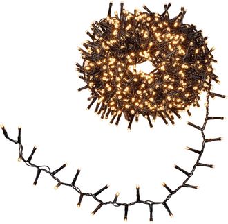 Hellum Lichterkette au&szlig;en 448 LED warmwei&szlig;, LED Lichterkette, snake, f&uuml;r Weihnachtsbaum 8,94 m beleuchtete L&auml;nge <59 Lumen, Kabelfarbe schwarz 152401