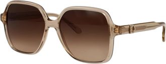 Ferragamo Rechteckige Sonnenbrille - - Accessories - unisex - Beige - 57 MM