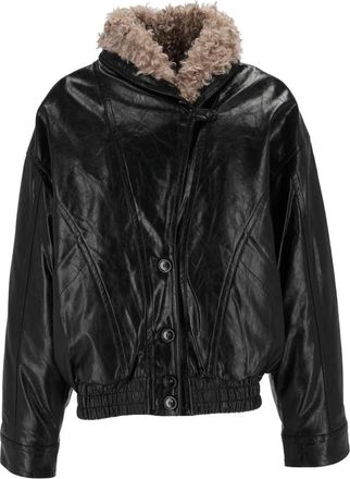 Eleh Shearling-collar Panelled Oversized Jacket