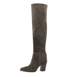 Cesare Gaspari Bottes hautes en daim - Femme - Chaussures - Gris - Taille: 41 EU