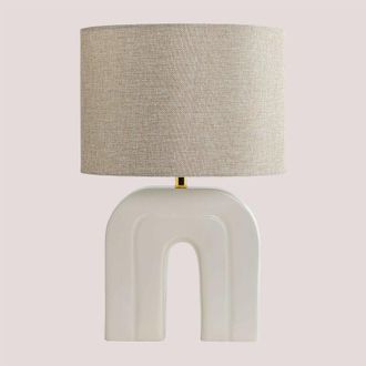 Sklum Alamani Tischlampe Gardenia Weiß - Sklum