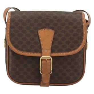 Celine Pre-owned Vintage sac bandouli&egrave;re macadam - Femme - Pre-owned - Brun - Taille: ONE Size