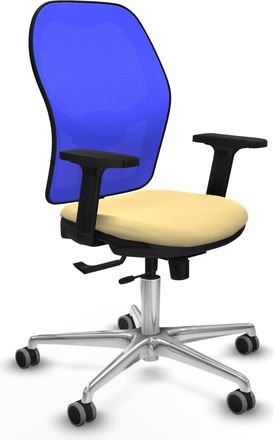 Piqueras y Crespo B&uuml;rostuhl Jorquera mit 2D-Armlehnen, h&ouml;henverstellbare Lendenwirbelst&uuml;tze, ausgestattet mit Syncro/Traslack und eingespritztem Schaum. Mit Rollen von 