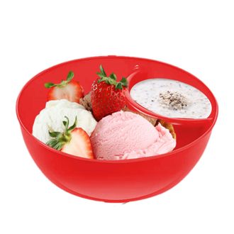 Generico Schalen f&uuml;r Bratkartoffeln und So&szlig;en: Keramik-Servierer, geteilt, antiantiert, f&uuml;r Partys, Servierteller, Snacks, Sch&uuml;ssel-Set f&uuml;r Kekse, Saucenhalter