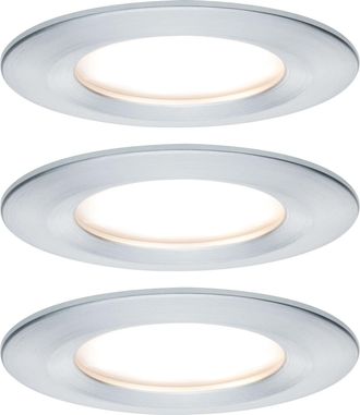 Paulmann 939.01 Einbauleuchte LED Coin Slim IP44 rund 6,8W Alu 3er-Set dimmbar IP44