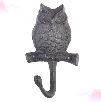 OSALADI Eulenform Wandhaken Aus Eisen Langlebig Kleiderhaken Wandhaken Für Zuhause Schraubstoff Zum Aufhängen Von Hüten Handtüchern Taschen