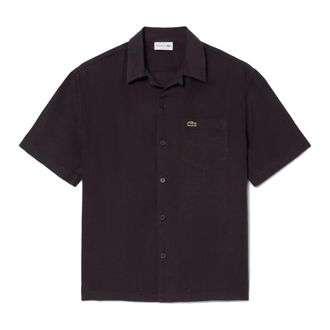 Lacoste Homme, Chemises, Brun, Taille: S Chemise ample en lin