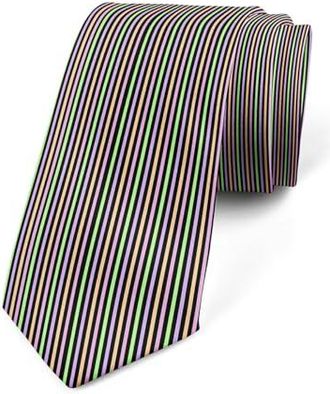 Generic Cravate Homme Noir Vert Violet Orange Formelle Necktie Tendance Cravate Pour Homme Pour Affaires Travail F&ecirc;te