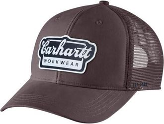 Carhartt Work in Progress Casquette 106738 Rugged Flex pour homme en maille serg&eacute;e, S&eacute;pia fonc&eacute;, Taille unique