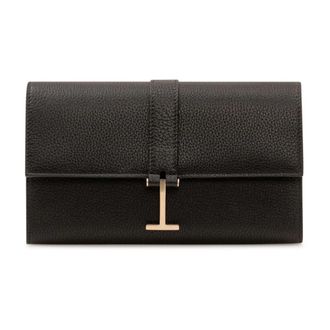 Tom Ford Leath Wallet on Strap - - Accessories - Damen - Schwarzk - ONE SIZE