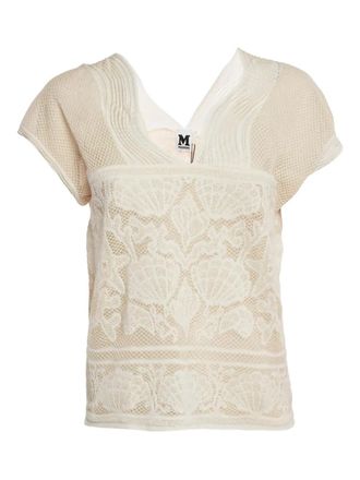 Missoni Top mit Spitze - Nude