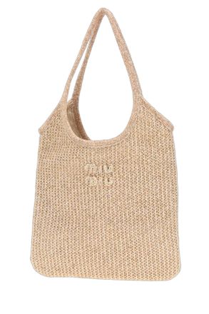Miu Miu Womens Ivy Shoulder Bag Pink Plastic Polyester