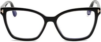 Tom Ford Femme, Accessoires, Noir, Taille: 53 MM Ft5641B 005 Clip Eyeglasses