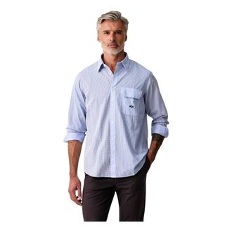 A|X Armani Exchange Chemises d&eacute;contract&eacute;es - Homme - Chemises - Bleu - Taille: L