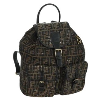 Fendi Pre-owned Zucca Canvas Rucksack - - Pre-owned - Damen - Braun - ONE SIZE
