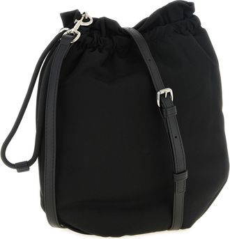 Vivienne Westwood Logo-Embroidered Polyester Bucket Bag - Black