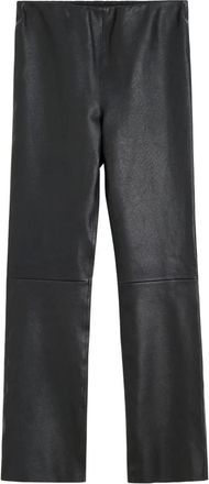 By Malene Birger Femme, Pantalons, Noir, Taille: 34 FR Leather Pantalons