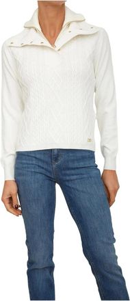 Liu Jo Femme, Pulls, Blanc, Taille: 42 FR Better Jumper