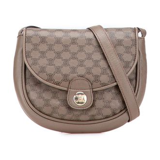 Celine Sac bandouli&egrave;re en cuir imprim&eacute; Pre-owned - Femme - Pre-owned - Brun - Taille: ONE Size