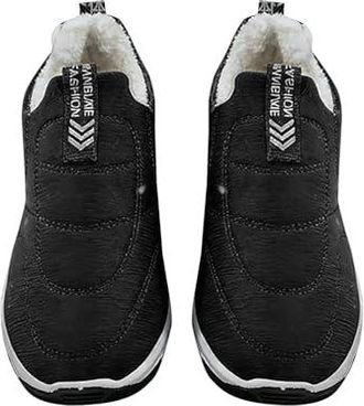 Generic Bottes dhiver imperm&eacute;ables pour adultes avec tige large pour homme et femme, Noir, 41 EU