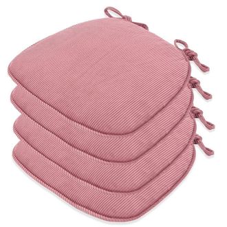 Generic 2/4/6/8 Packungen Esszimmerstuhlkissen, rutschfeste K&uuml;chenstuhlpolster, Sitzkissenpolster Mit Maschinenwaschbarem Bezug