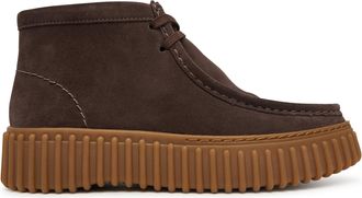 Clarks Schn&uuml;rschuhe Clarks Torhill Moss 26185345 Dunkelbraun