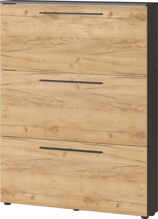 Germania home24 Schuhkipper 129cm Braun/Grau/Grafit Dekor/Braun
