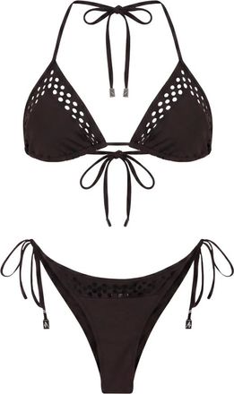 The Attico Femme, Maillots de bain, Brun, Taille: 38 FR Bikini