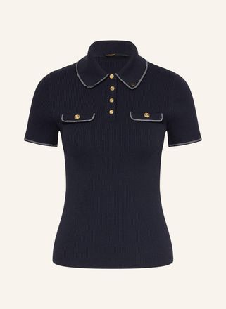 Maje Strick-Poloshirt blau