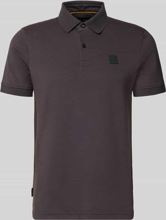 PME Legend Slim Fit Poloshirt mit Label-Detail