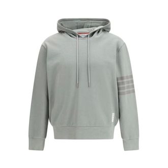 Thom Browne Homme, Sweatshirts et sweats &agrave; capuche, Gris, Taille: XL Cotton Crew Neck SweaT-shirt